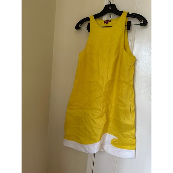 STAUD | Dresses | Authentic Staud Yellow Allori Linen Dress | Poshmark
